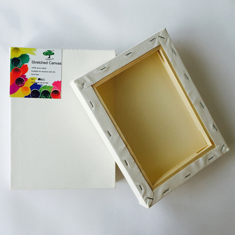 Canvas 280G Stretched 10X20Cm W/Wood Edges1.6X2.4Cm#Vrw1020