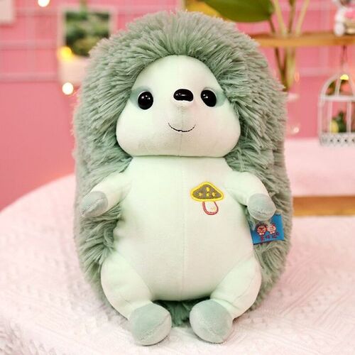 Fluffy Hedgehog Plush Toy Green #Cppt08-08 | Maliks