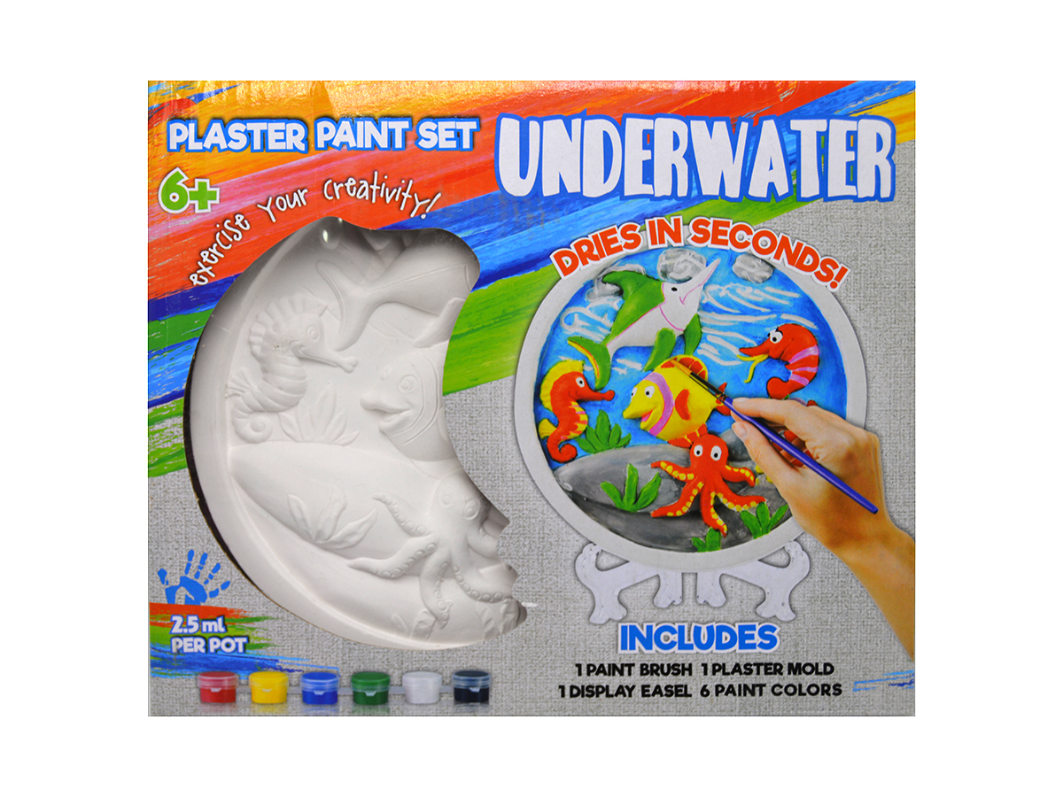 Ceramic Underwater Set W/ 6 Acrylic Colors #24BS738 | Maliks