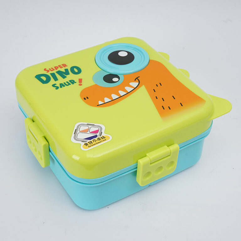 Tupperware Super Dinosaur Square Bento Box 1590Ml + 70Ml Ass