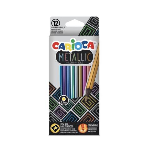 Metallic Coloring Pencil Box 12/Pack#43164 | Maliks Lebanon – School ...